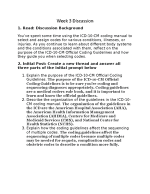 ME2530 - UMA - Diagnostic Coding for MAA/MOBS - Studocu