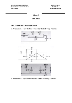 Sheet- Electronic Measurement - Electronic Measurements(I) Sheet (2) 1 ...