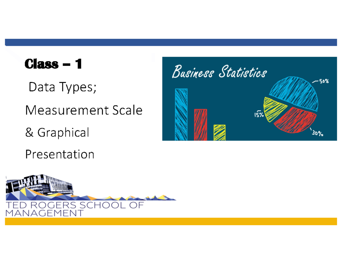 QMS210-Class-1 - n/a - Class – 1 Data Types; Measurement Scale ...