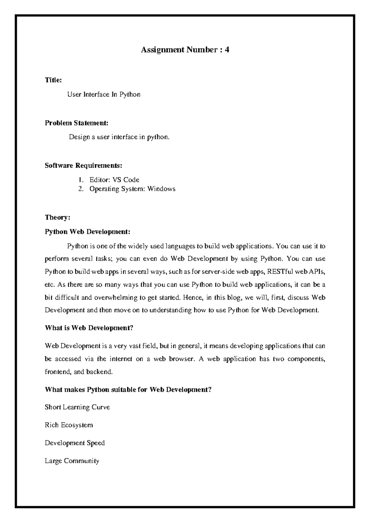 HCI Assignmnet 4 - Making human computer Interface using Python - Assignment Number : 4 Title ...