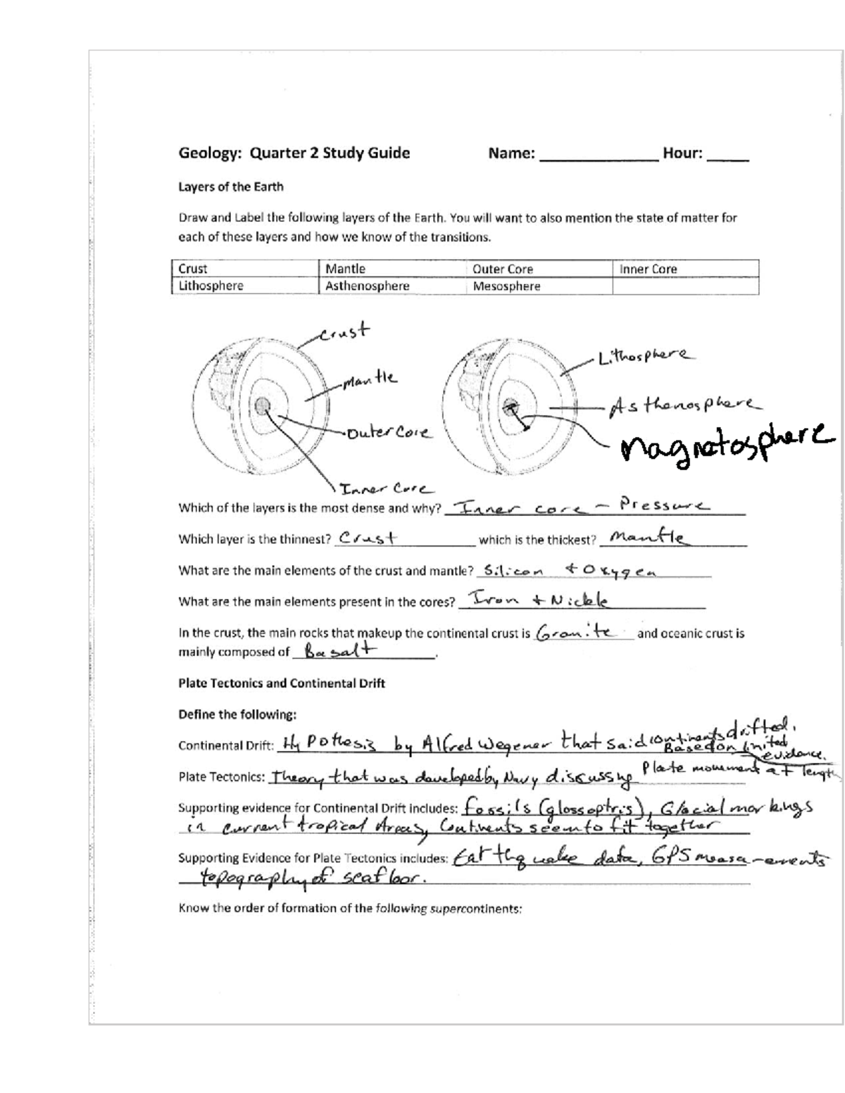 Quarter 2 Geology Study Guide Answer Key - Studocu