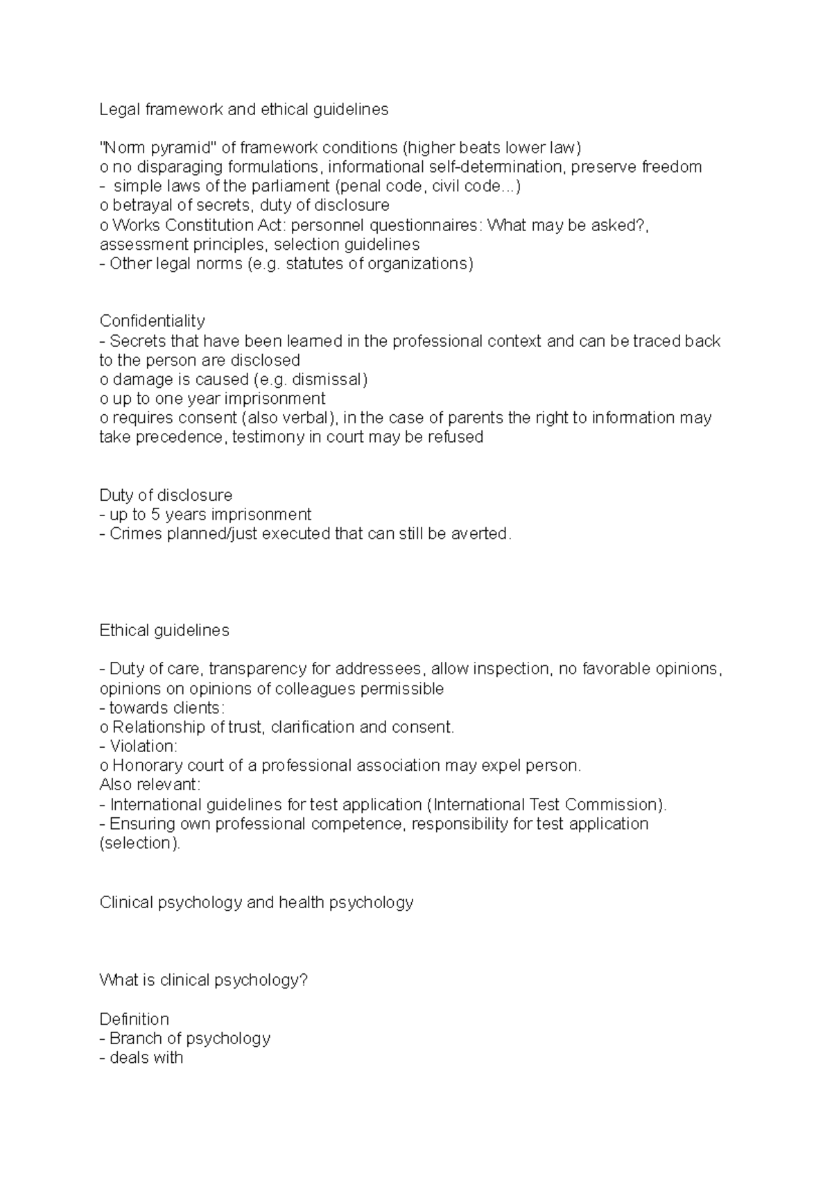 Legal framework and ethical guidelines - Legal framework and ethical ...
