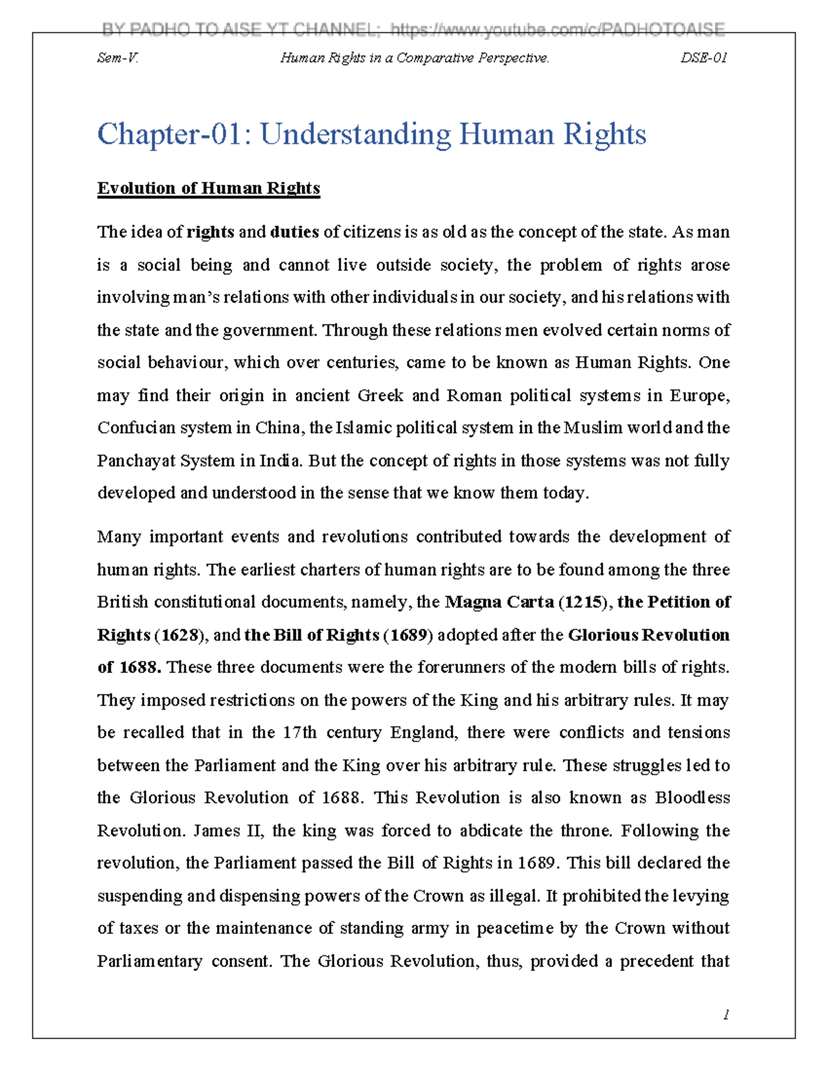 Human rights in comparative perspective - Chapter-01: Understanding ...