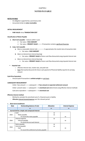 Bonds Payable Summary - CHAPTER 3 BONDS PAYABLE AND OTHER CONCEPTS BONDS Long-term debt ...