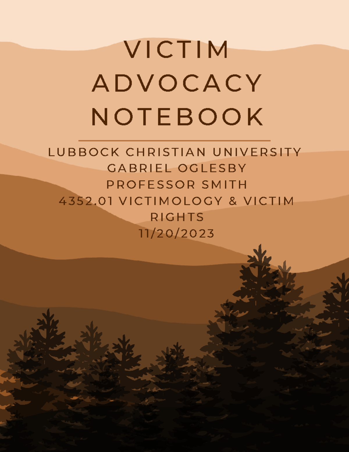 Victon advocay Notebook - V I C T I M A D V O C A C Y N O T E B O O K L U B B O C K C H R I S T ...