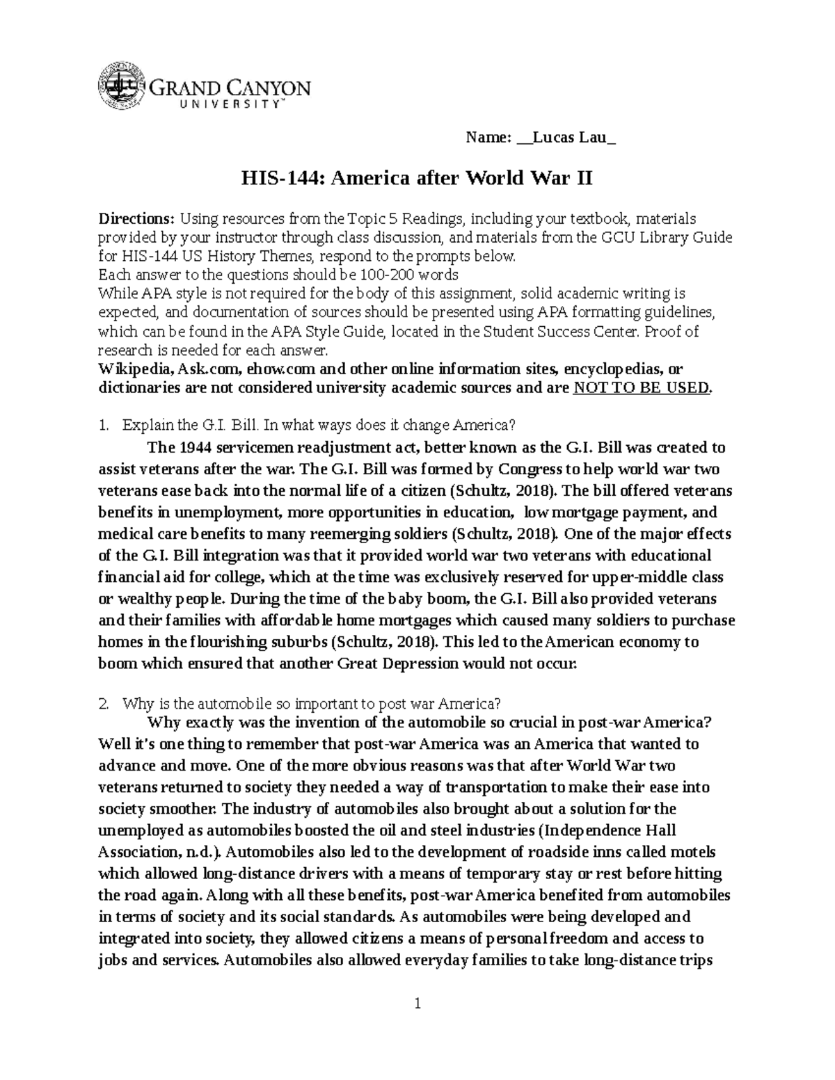 HIS-144-RS-America after WWII Worksheet - Name: _Lucas Lau HIS-144 ...