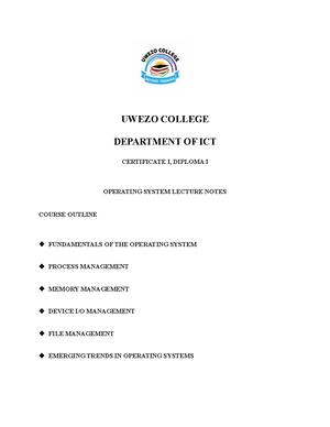 Computational Mathematics Module 1 Notes - MINISTRY OF EDUCATION ...