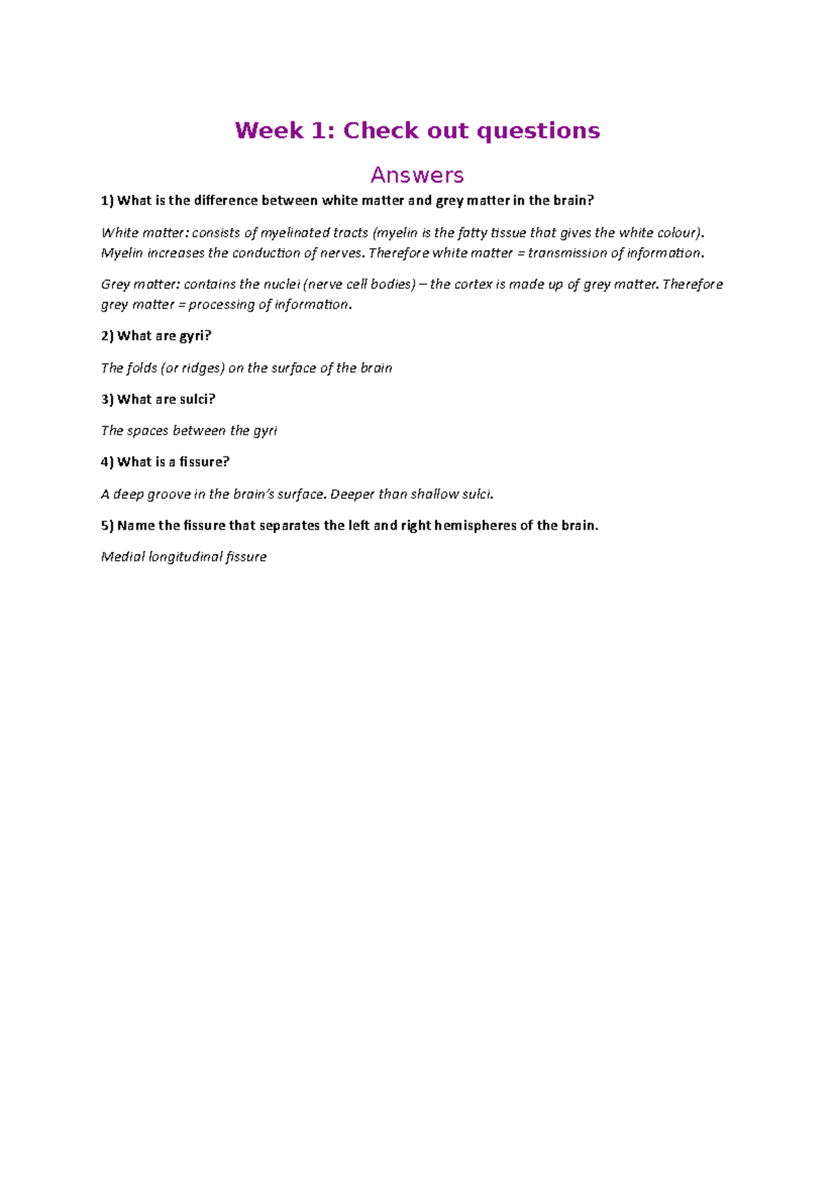 Lab 1 check out answers - Week 1: Check out questions Answers 1) What ...
