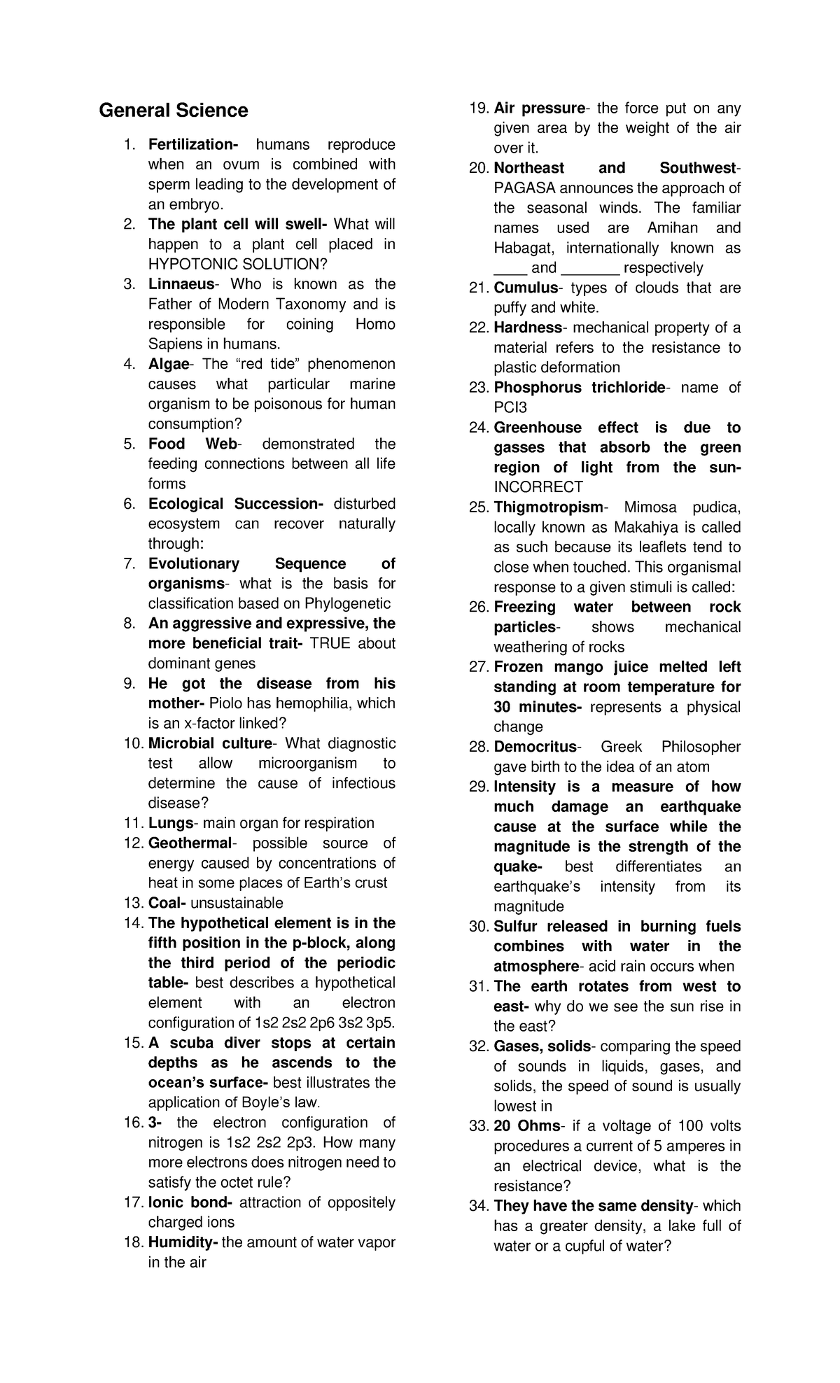 General and Life Science Reviewer - General Science Fertilization ...