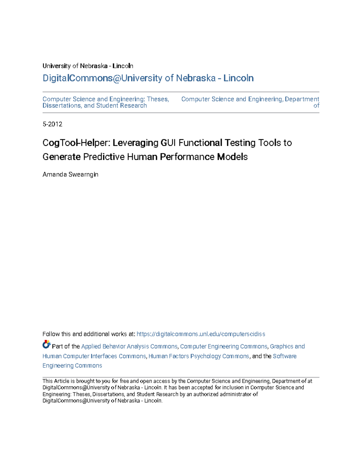 Cog Tool-Helper Leveraging GUI Functional Testing Tools to Genera ...