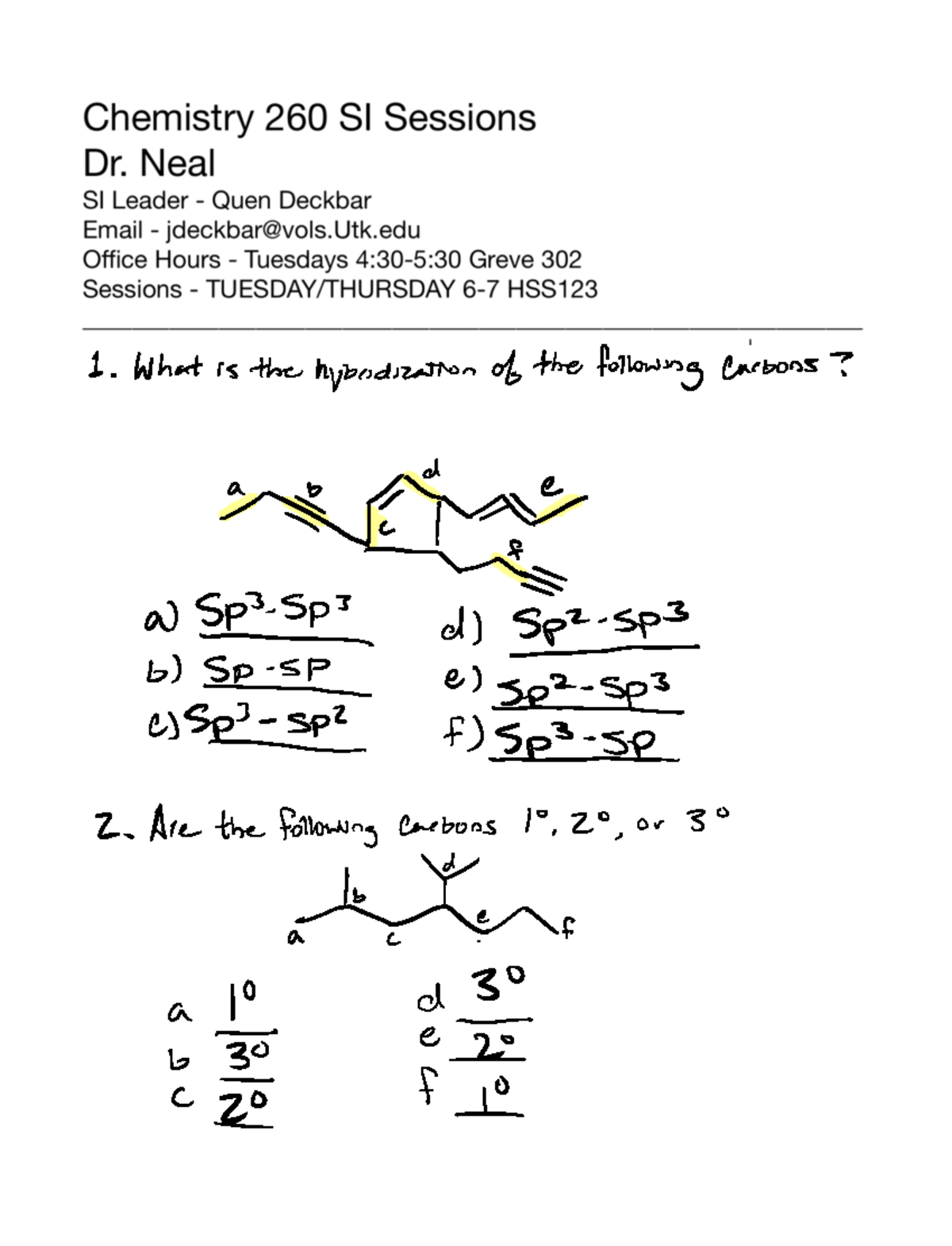 Session 2.3 Key - Unit one practice Part 2 2.3 - CHEM 360 - Studocu