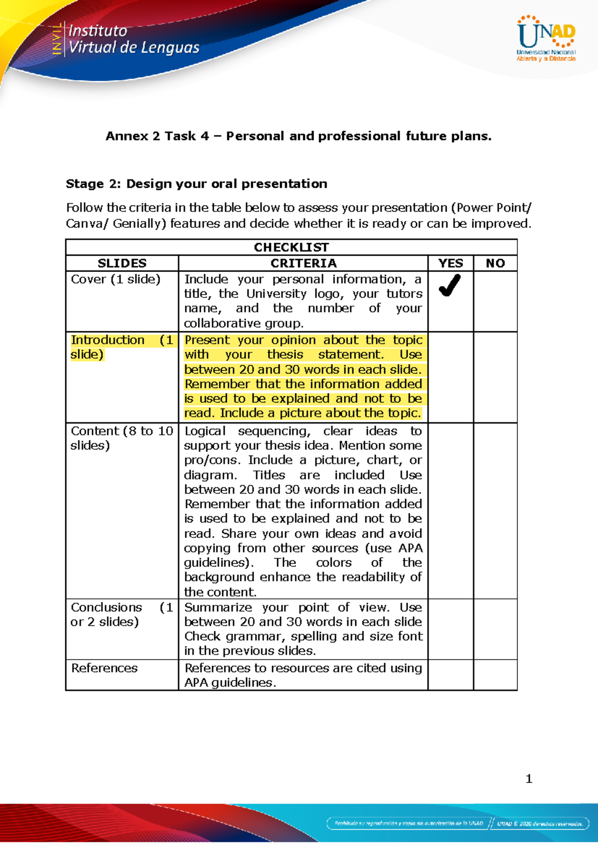 Annex 2 Task 4 - importante lectura - 1 Annex 2 Task 4 – Personal and ...