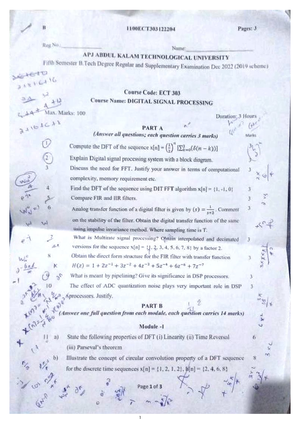 Digital Signal Processing(Introduction to TMS320 family-architecture ...