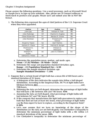 Assignment 1 - Chapter 1 Dropbox Assignment Please answer the following ...