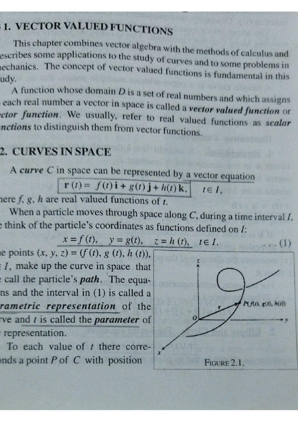 Chap 7 - Calculus of vector valued function - BSC Mathematics - Studocu