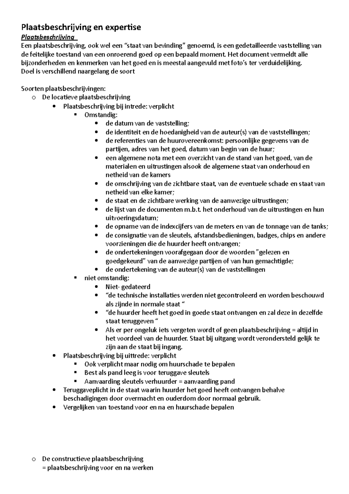 Plaatsbeschrijving en expertise 4 - Plaatsbeschrijving en expertise ...