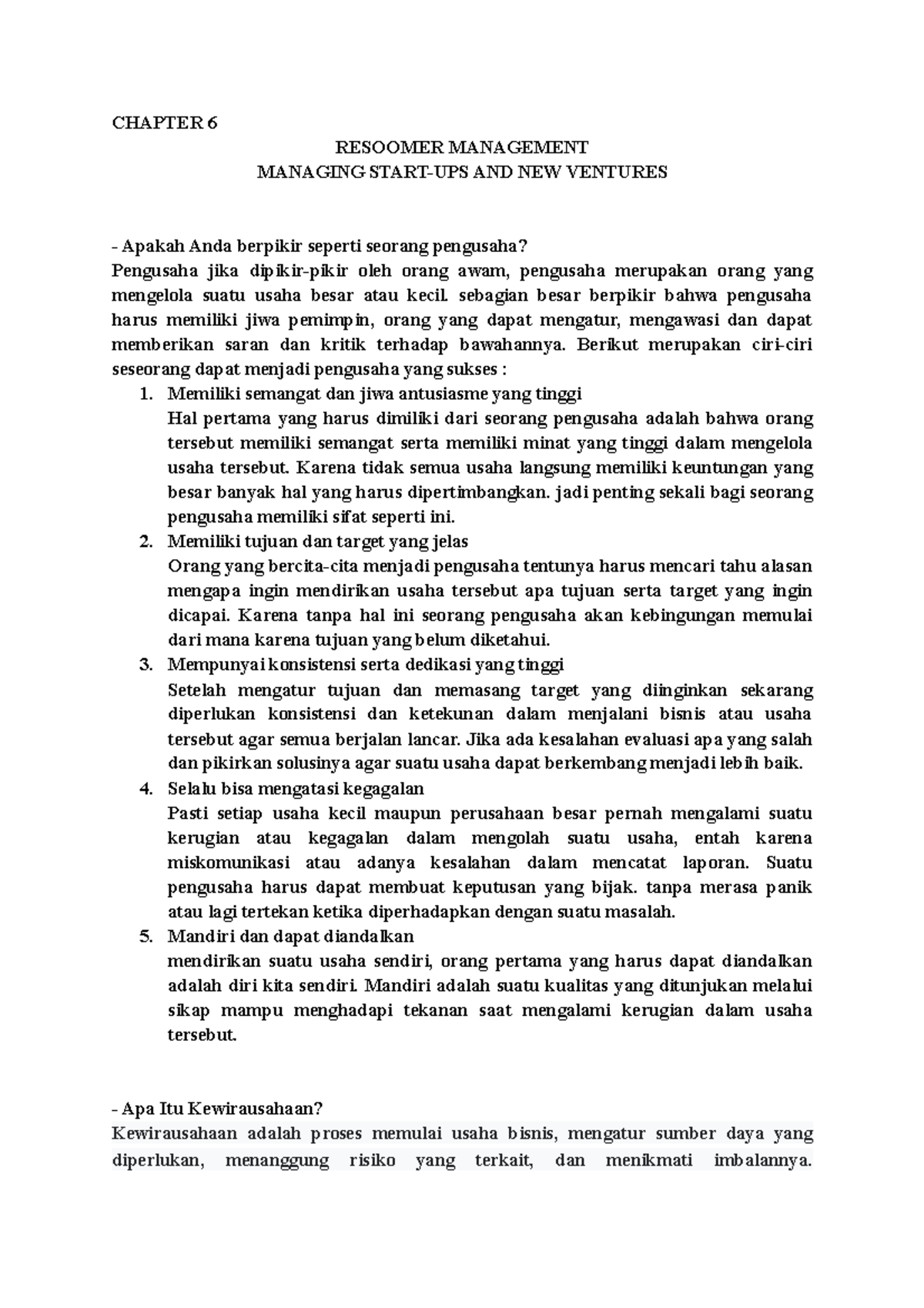 Chapter 6 - Introduction management menggunakan ebook Richard L.Daft - CHAPTER 6 RESOOMER ...