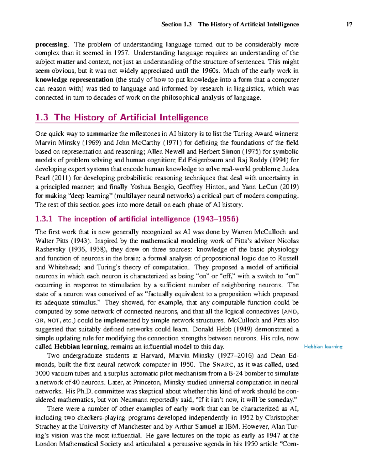 Aima-17 - fdsa - Section 1 The History of Artificial Intelligence 17 ...