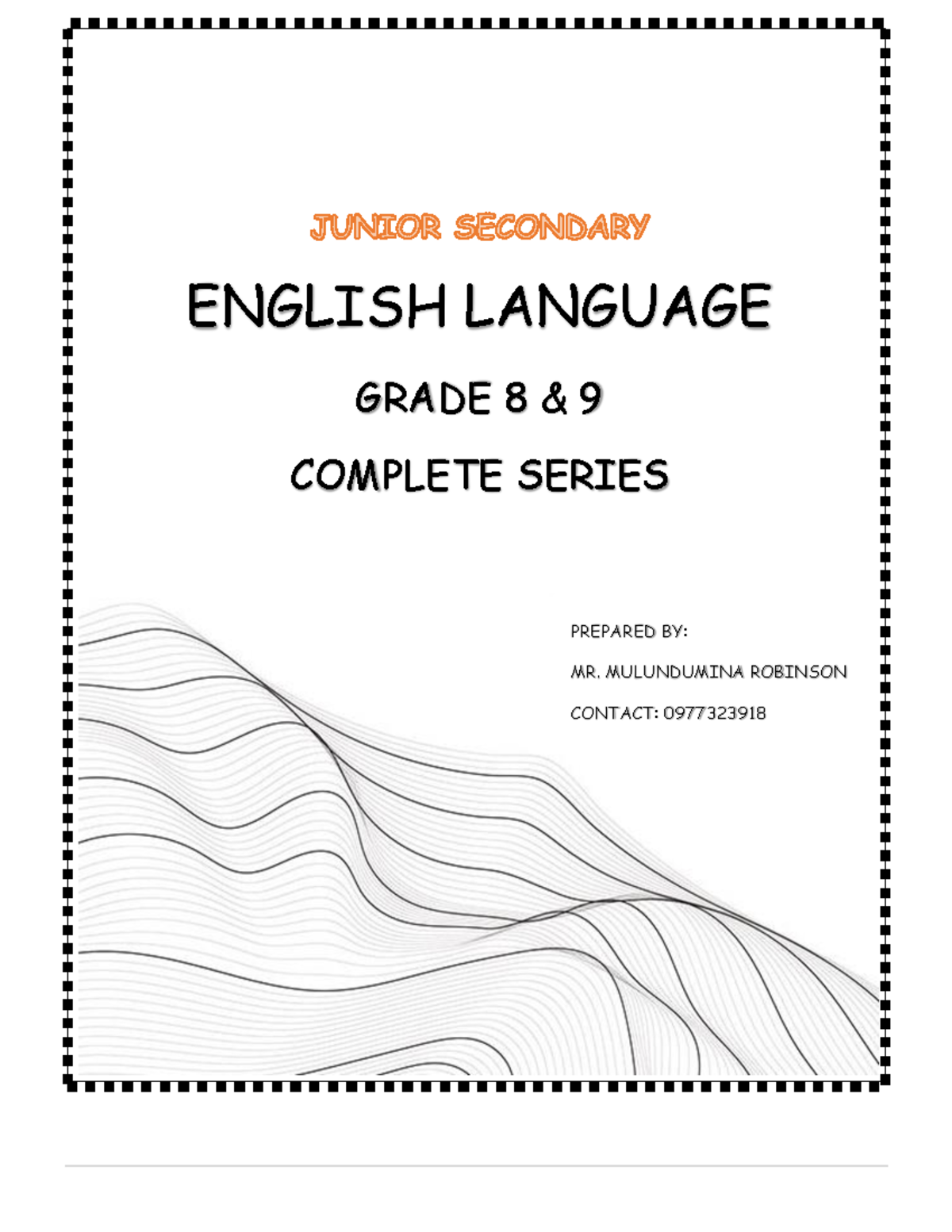 Handout FOR English Language - ENGLISH LANGUAGE GRADE 8 & 9 COMPLETE ...