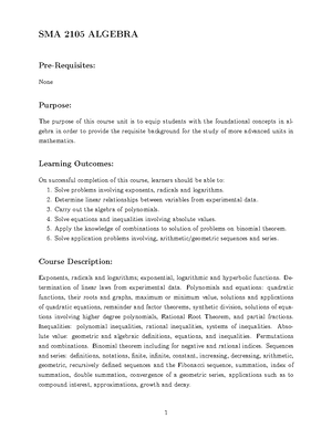 Abstract Algebra notes - Introduction to Abstract Algebra (Math 113 ...