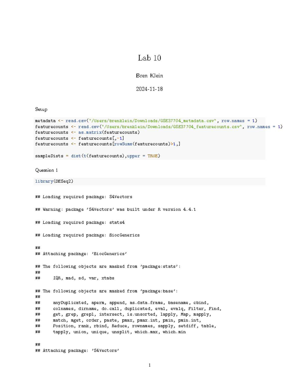 Lab 10 - BMEG 371 - Lab 10 Bren Klein 2024-11- Setup metadata