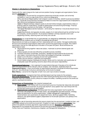 Cheat Sheet for Finals Exam (Introduction to Organisations MGMT106 ...