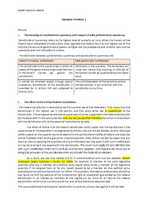 Tutorial Consti 5 - Based on section 4 (1) (b) of Sedition (Amendment ...