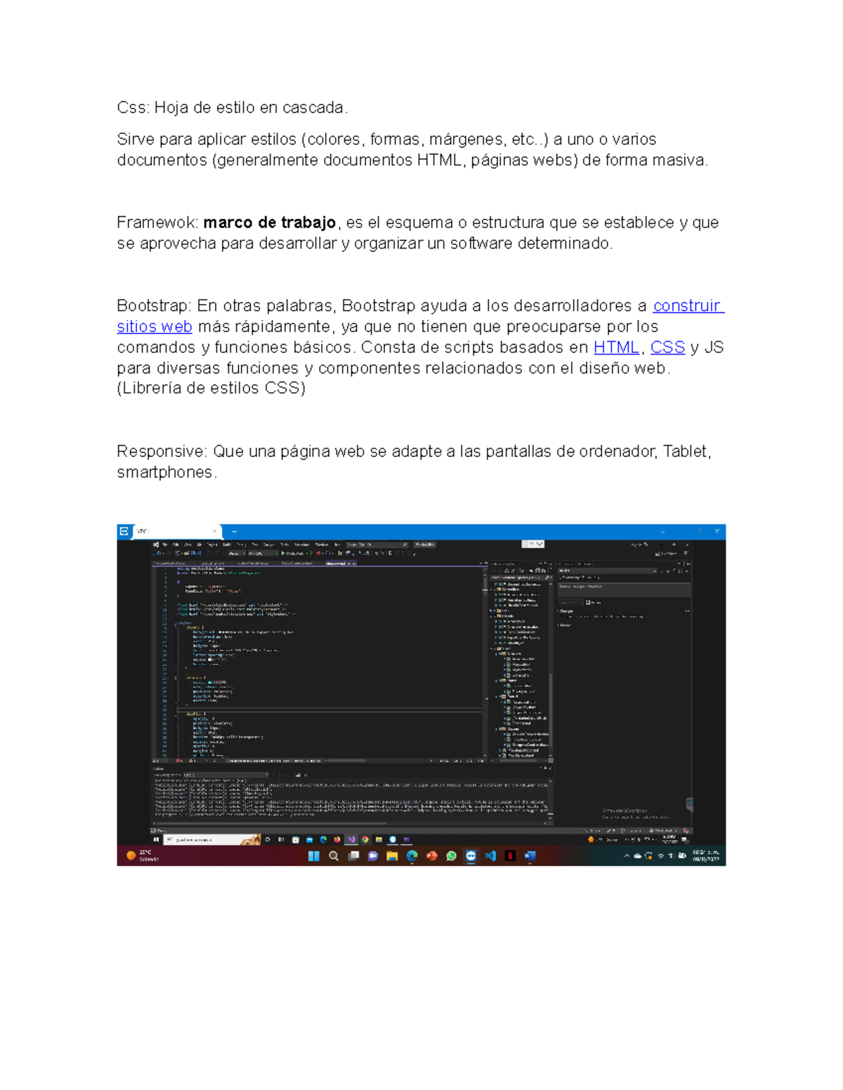 Css - Puros apuntas - Css: Hoja de estilo en cascada. Sirve para ...