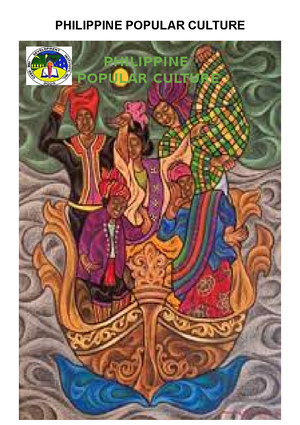 Philippine Popular Culture- Module Prelim - PHILIPPINE POPULAR CULTURE ...