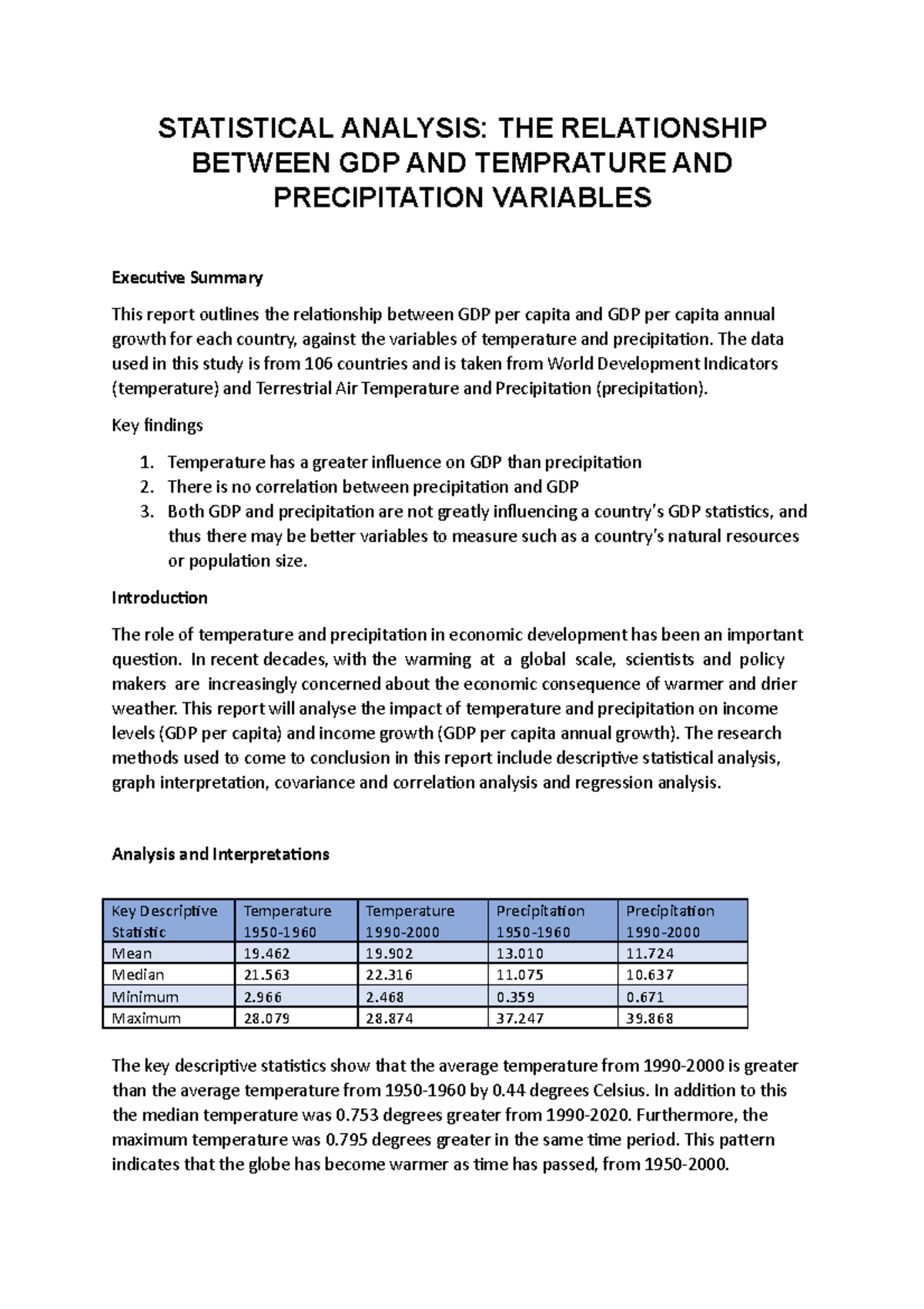 BUS Stats Individual - assignment 88% - STATISTICAL ANALYSIS: THE ...