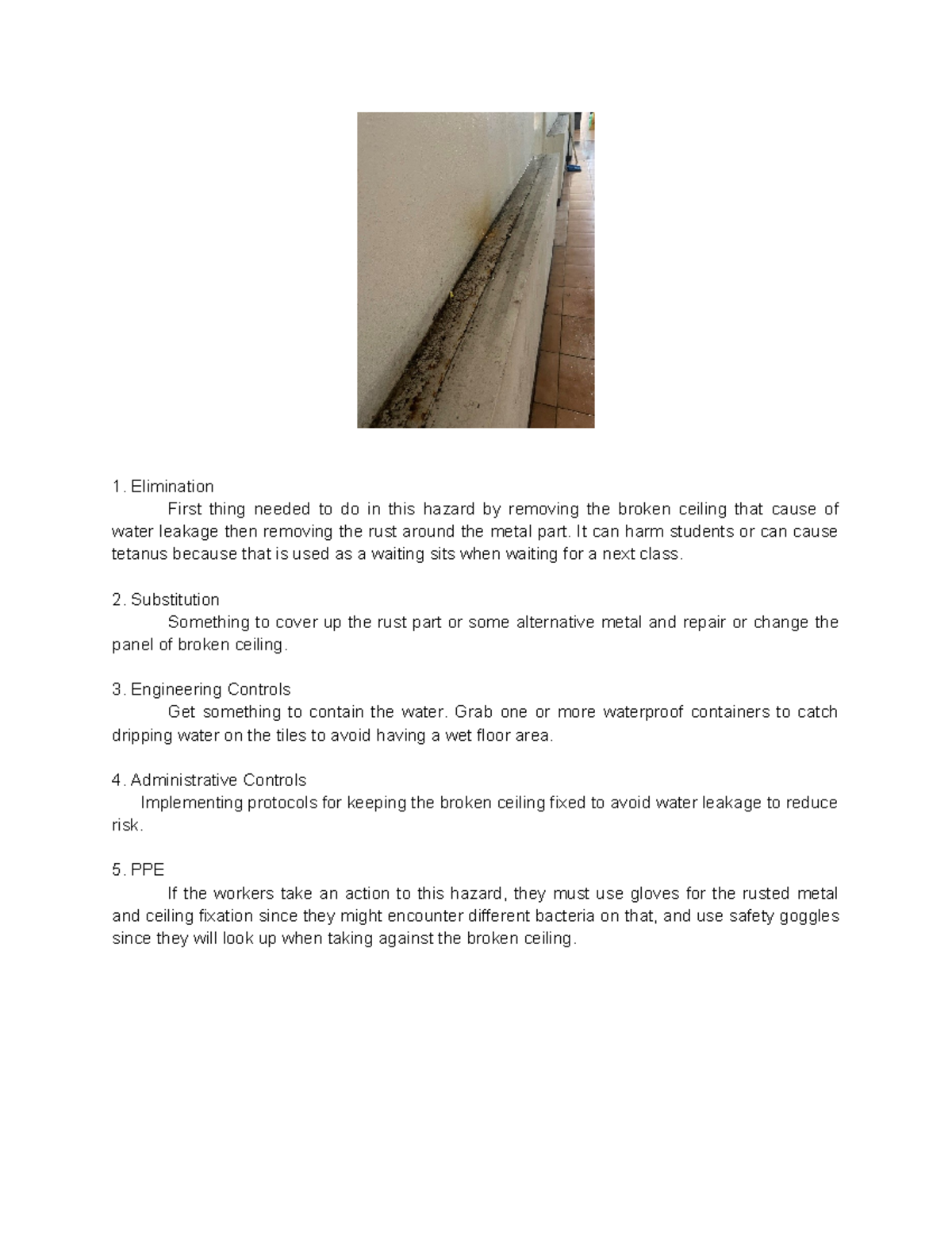 4th-floorzz - First thing needed to do in this hazard by removing the ...