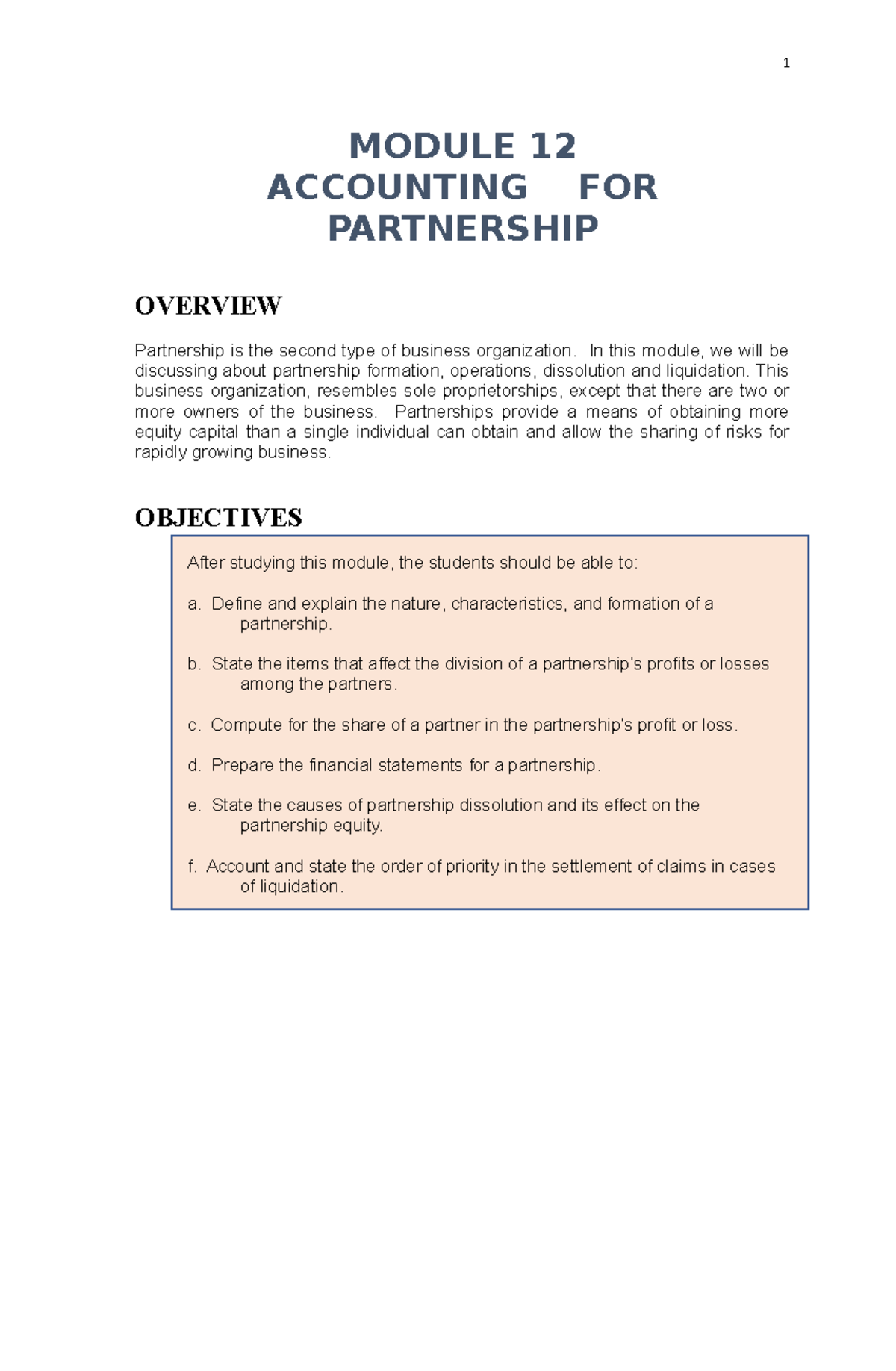 Module-12-aec13 - weknrhwei ew fuew - MODULE 12 ACCOUNTING FOR ...