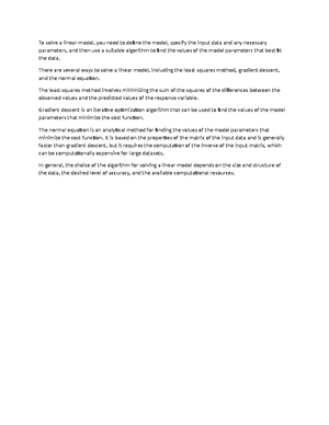 How to answer - To answer a mathematical modeling question, you should ...