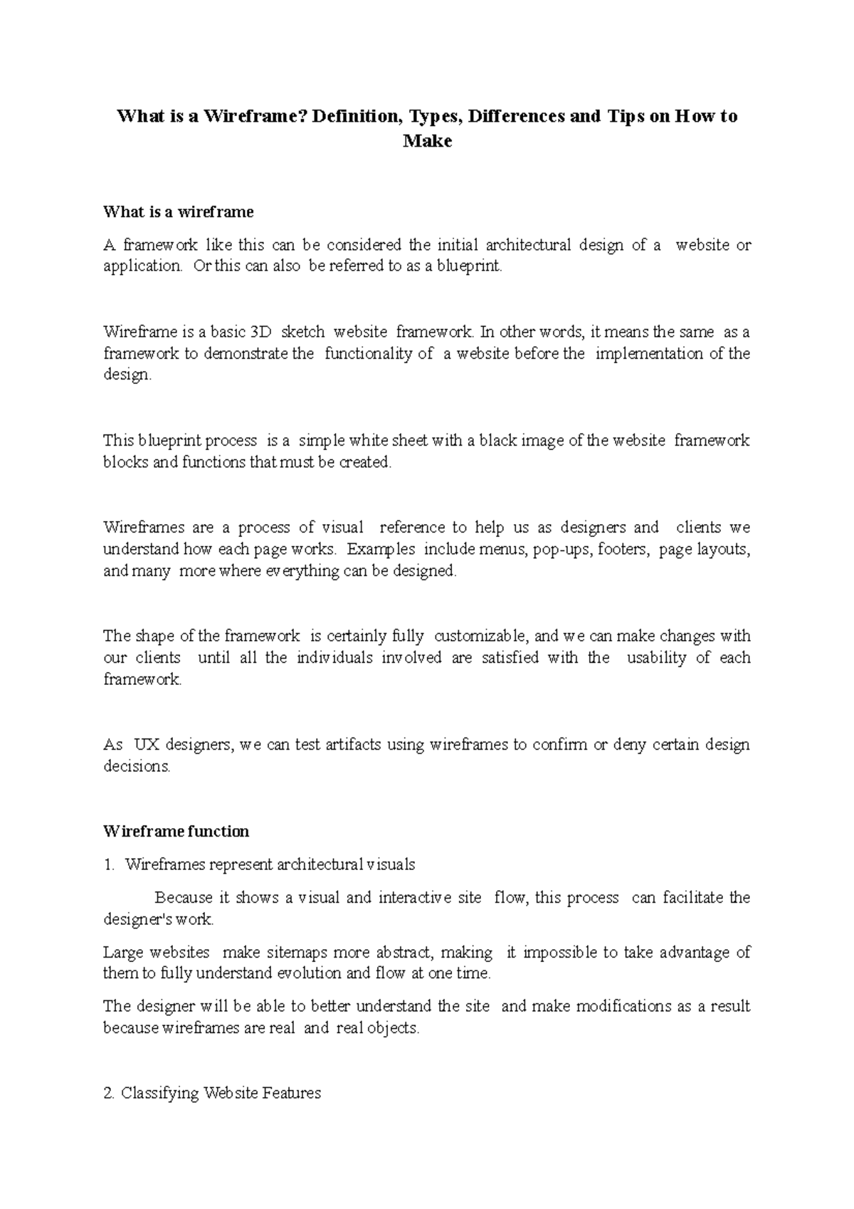 What is a Wireframe Definition Types Differences and Tips on How to ...