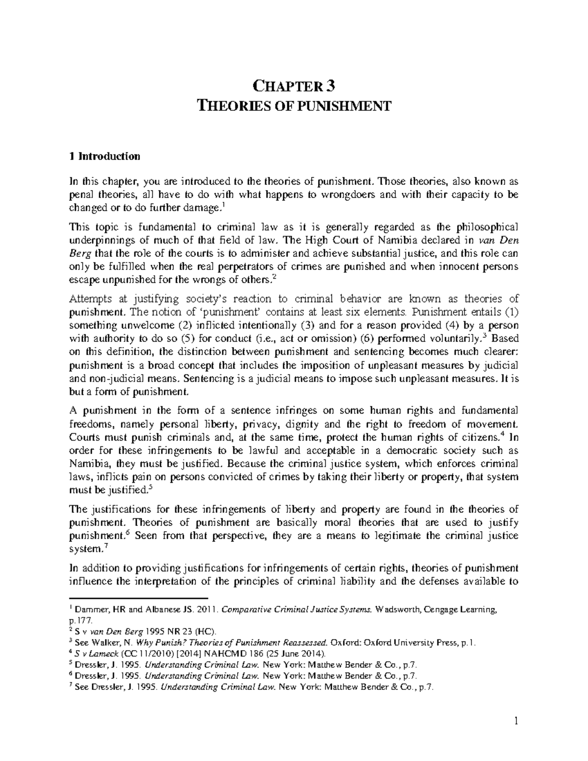 #3 Theories of punishment - CHAPTER 3 THEORIES OF PUNISHMENT 1 ...