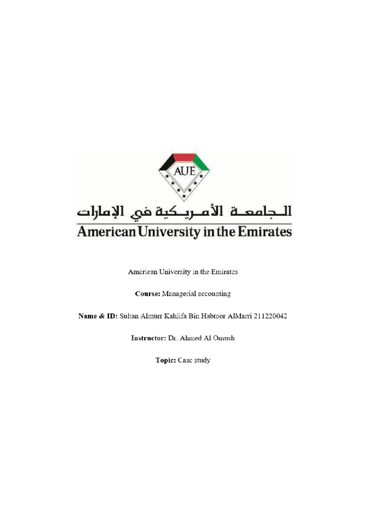 Case Study Sultan Assignment Sales Mix Most Frequently Refers To