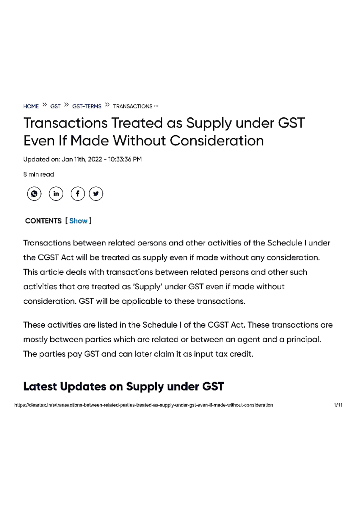 Transaction without concentration - Law of Taxation - Studocu