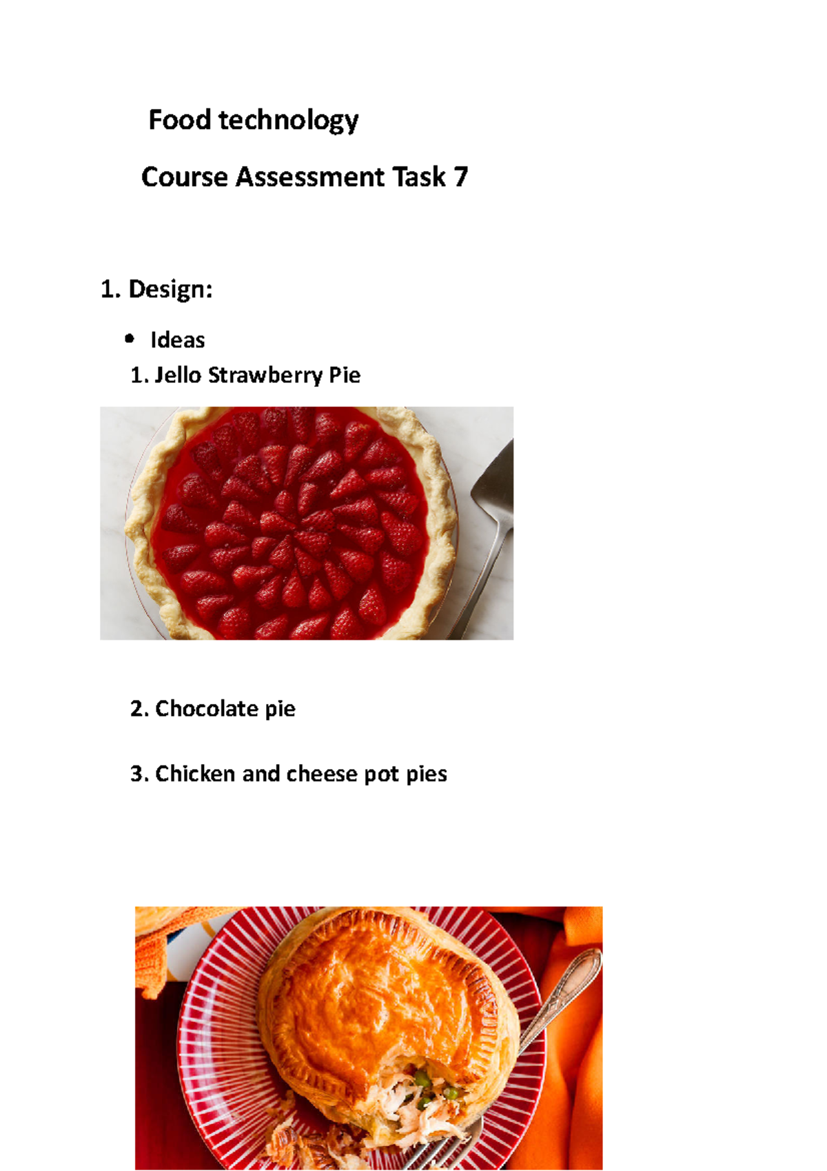 Food technology - Pie and different types of it - Food technology ...