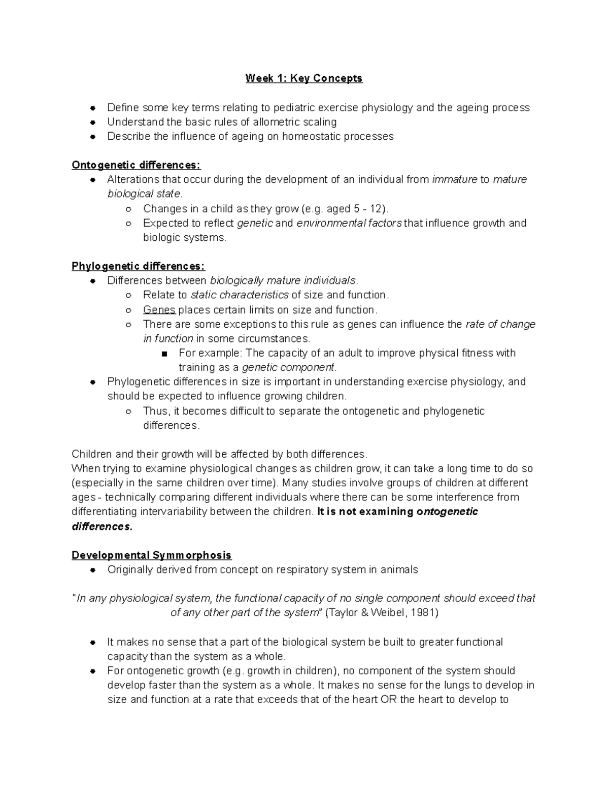 Week 1 Key Concepts Lecture Notes 1 Week 1 Key Concepts Define Some Key Terms Relating To