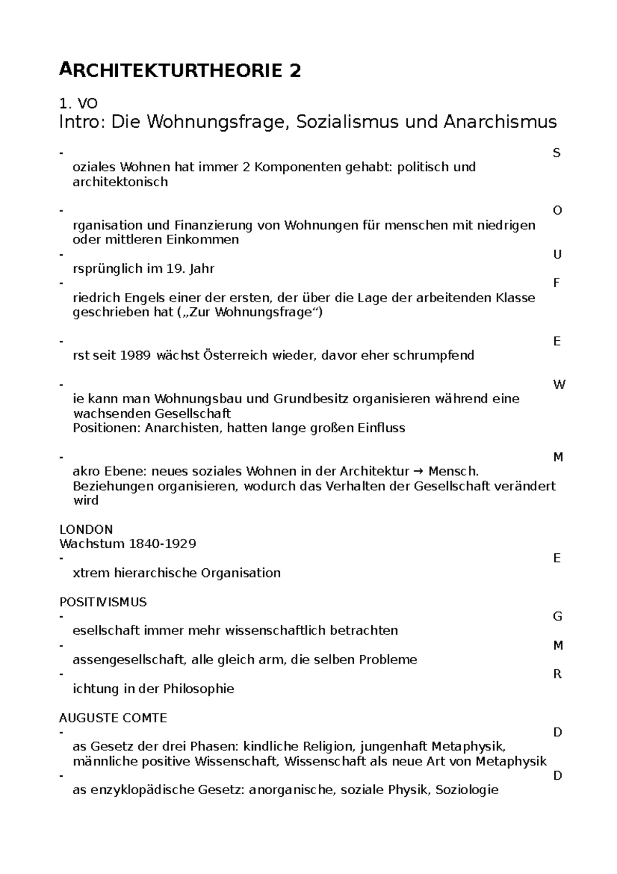 Architekturtheorie 2 - Architekturgeschichte Zusammenfassung - ARCHITEKTURTHEORIE 2 1. VO Intro ...