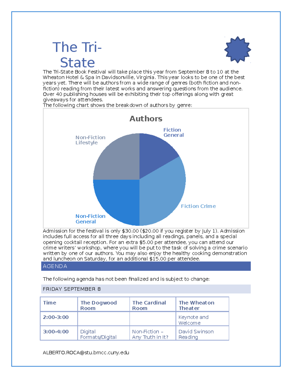 AR WD2016 Skill Review 4 2 - The Tri-State Book Festival will take place this year from ...