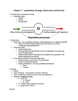 Evolution Chapter 4 population thinking (Bio 152) - Chapter 4 ...