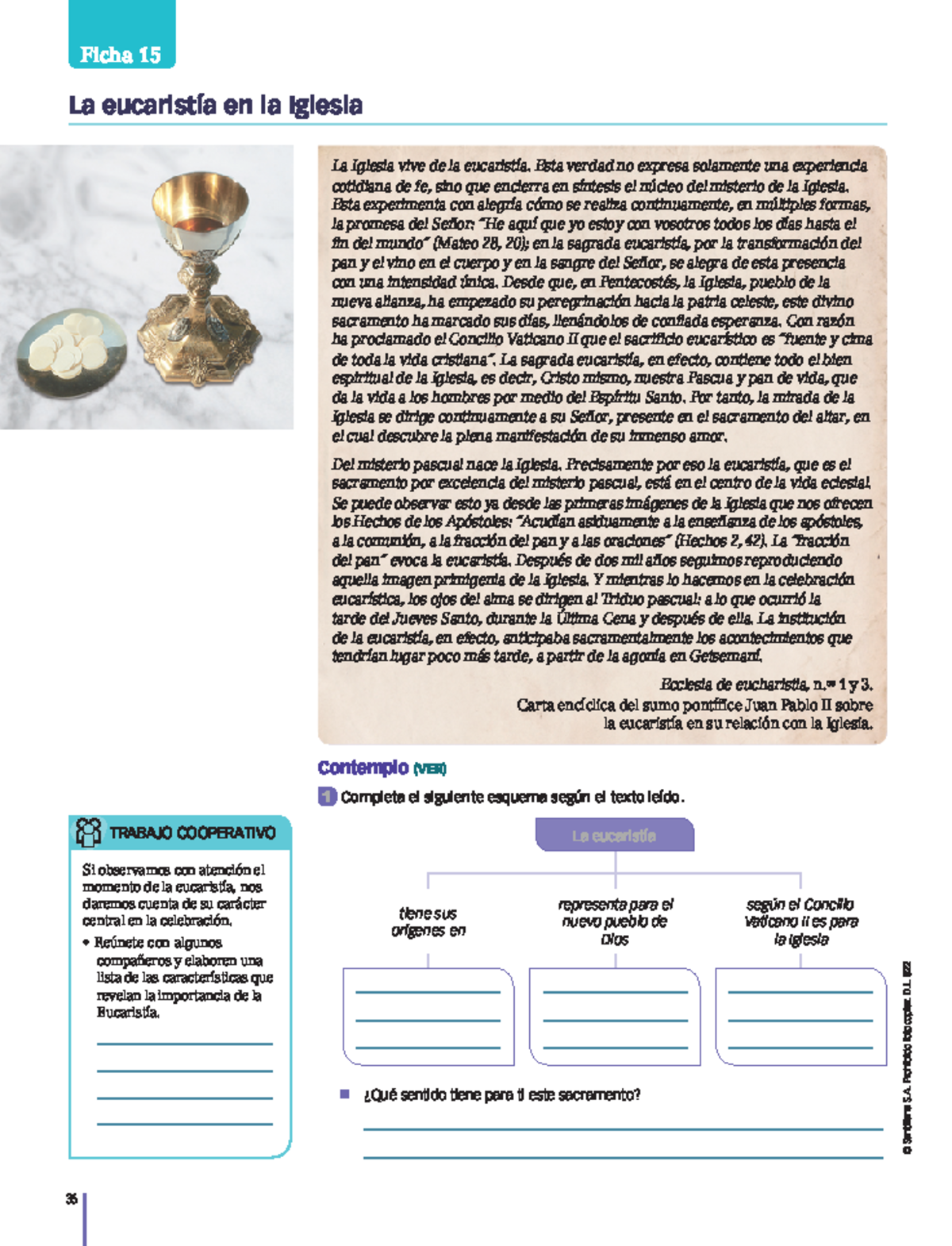 Ficha N°33 - wasasa - Contemplo (VER) 1 Completa el siguiente esquema ...