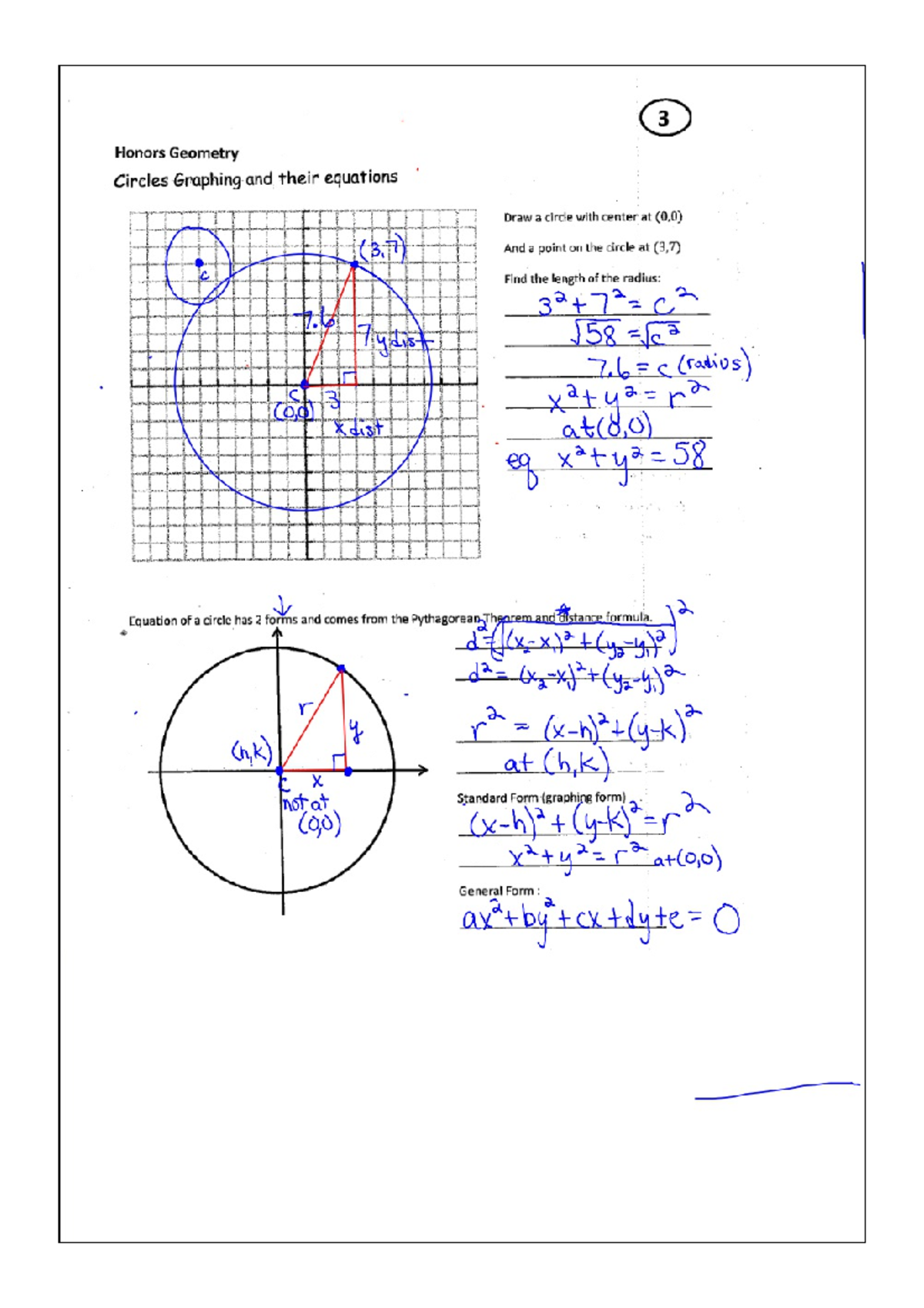 2 28 2020 honors geometry class - MATH 3003 - Studocu