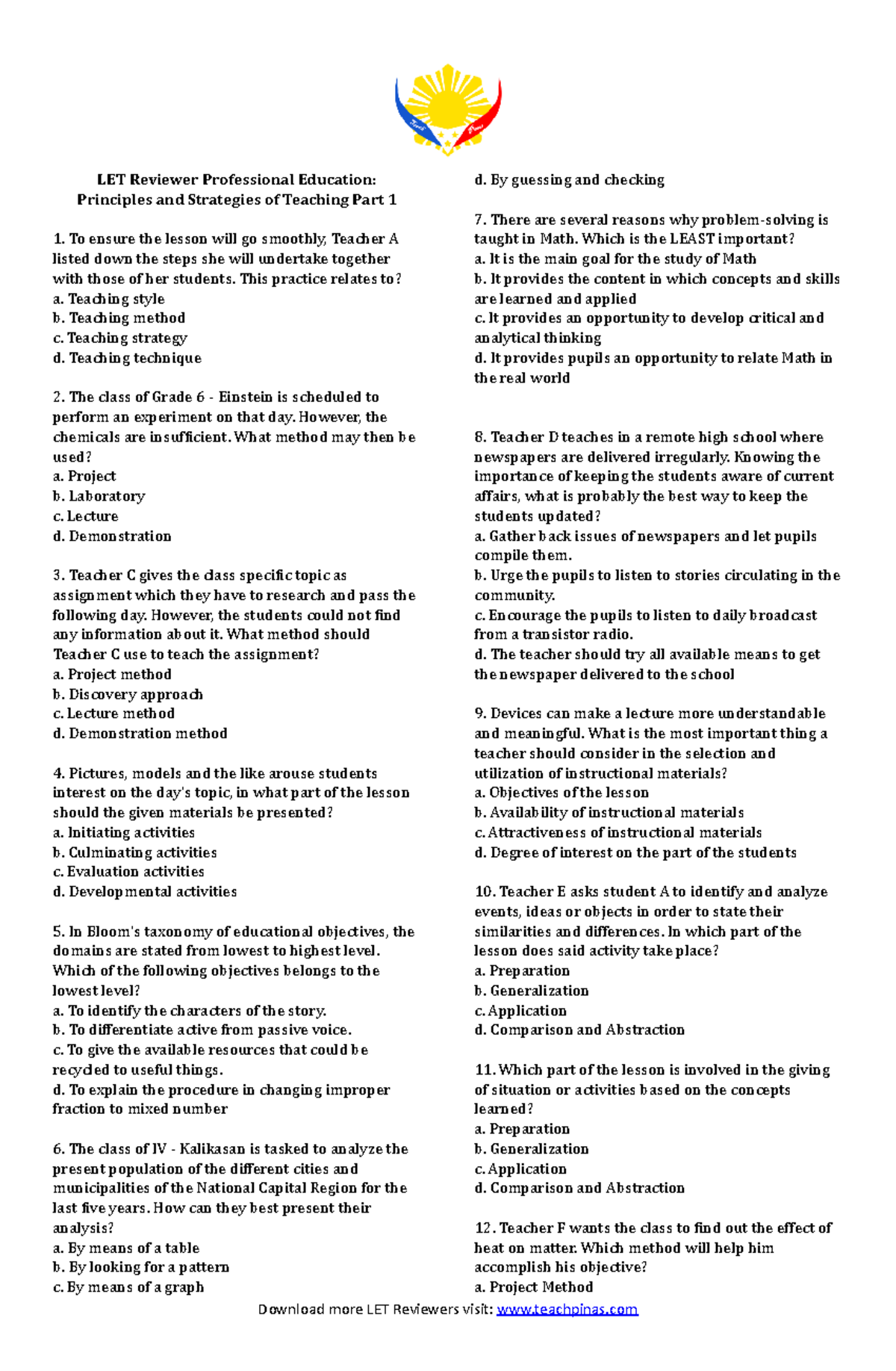 Principles AND Strategies OF Teaching PART 1 (www.teachpinas.com).docx ...