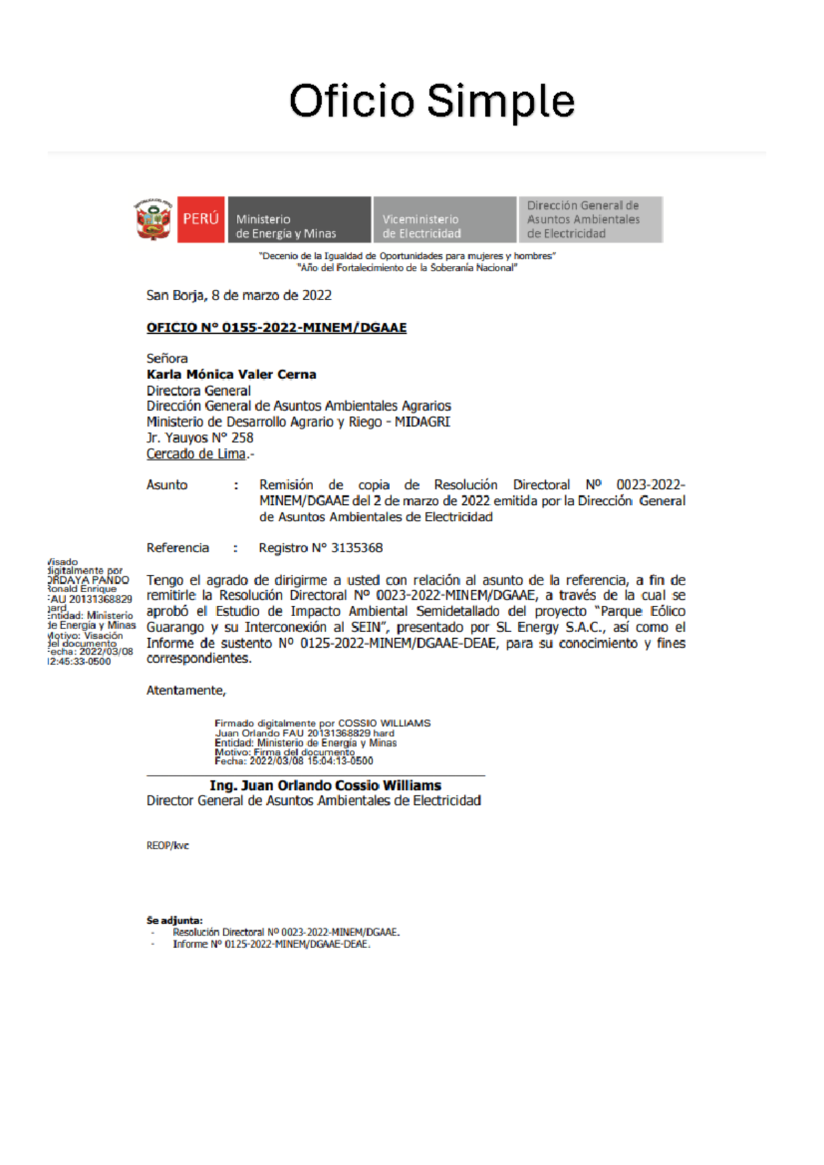 Sesión 15 - Ejemplos - Utilidad multiple. - Administración industrial - Oficio Simple Oficio ...