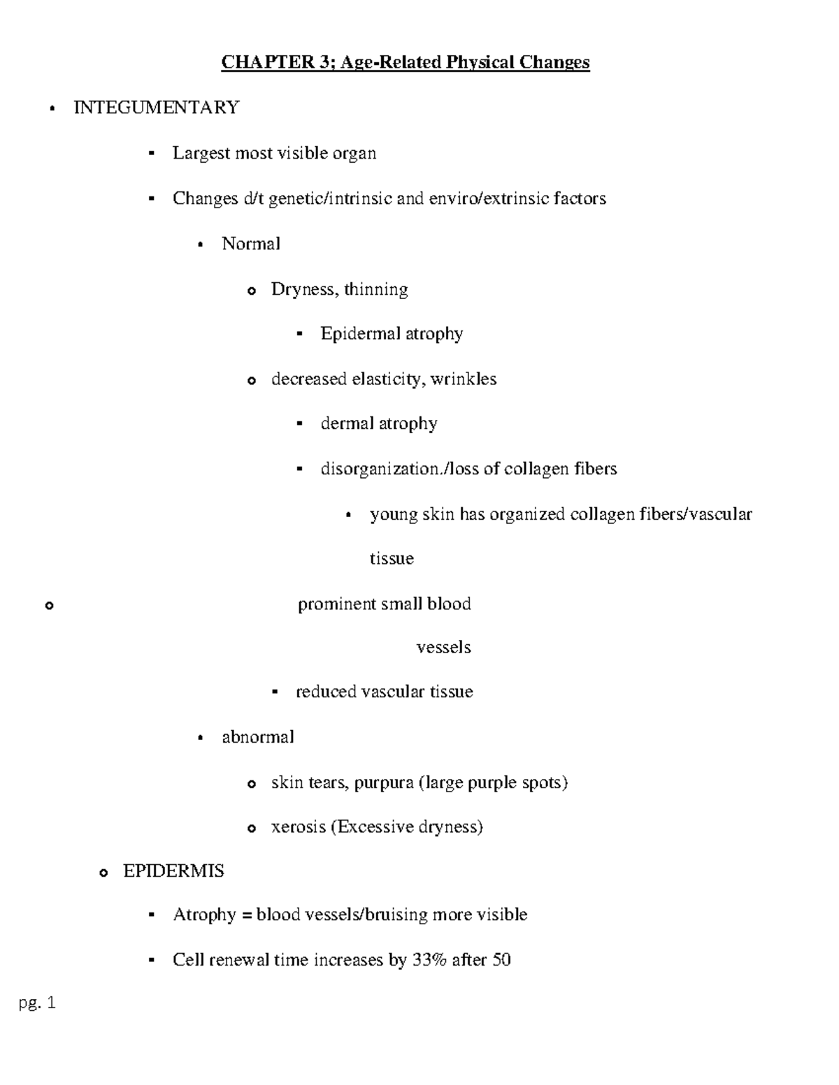Chapter 3; Age-Related Physical Changes - CHAPTER 3; Age-Related ...