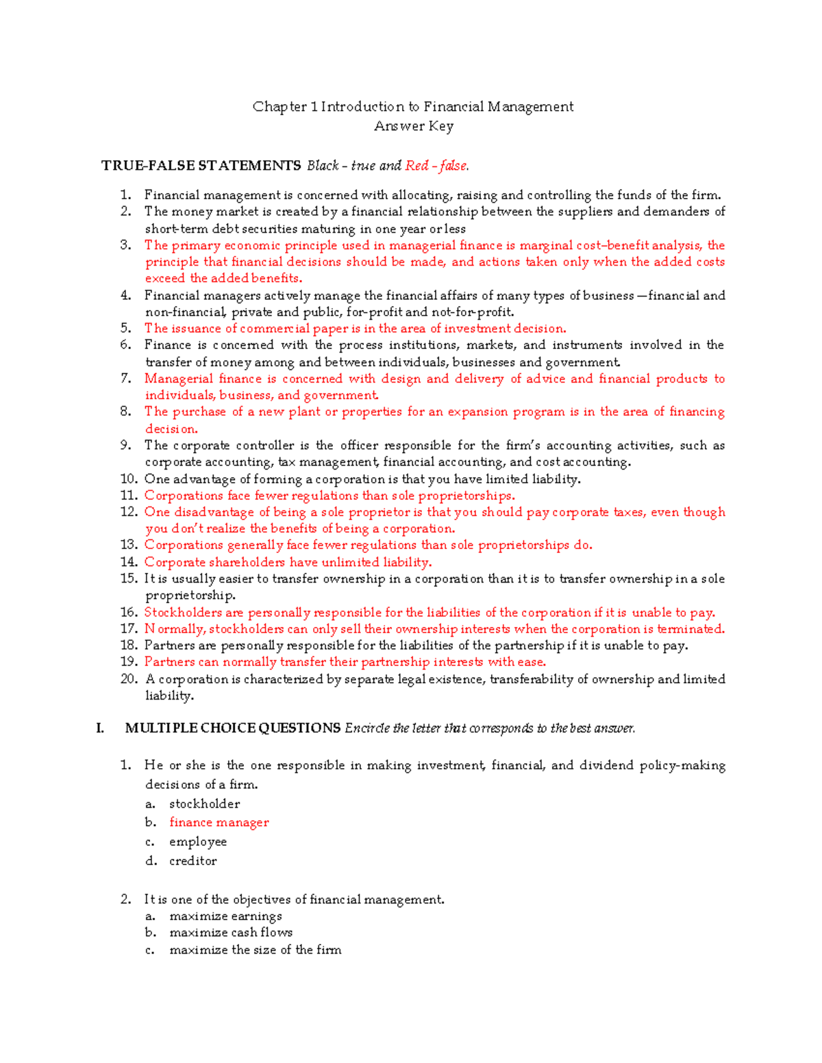 Fin Man Payongayong Solman - Chapter 1 Introduction to Financial ...