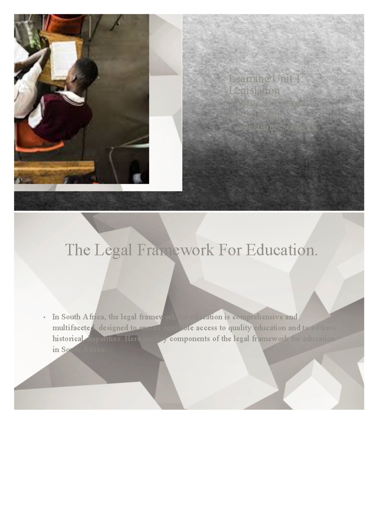 EDMA slides - Life orientation unit 2 nites - Learning Unit 1 ...