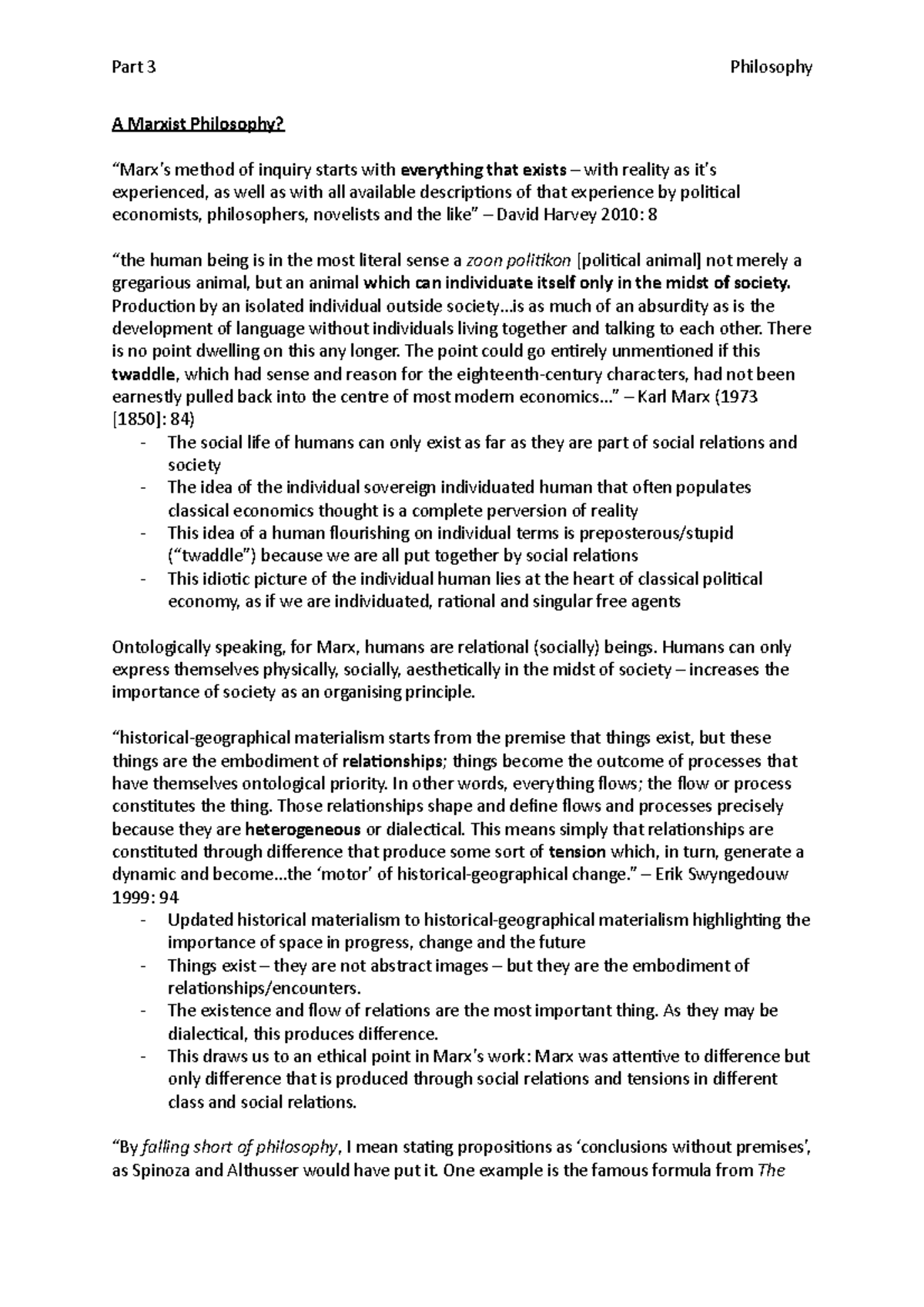 Karl Marx 3 - Part 3 of Karl Marx lecture - Part 3 Philosophy A Marxist ...
